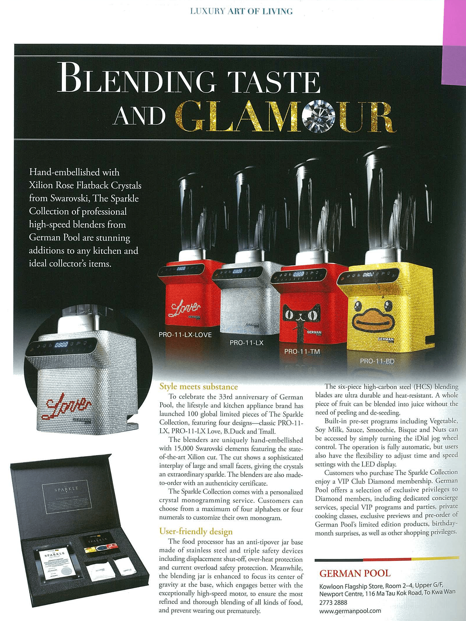 【傳媒報導】The Standard：Blending Taste and Glamour – SPARKLE COLLECTION