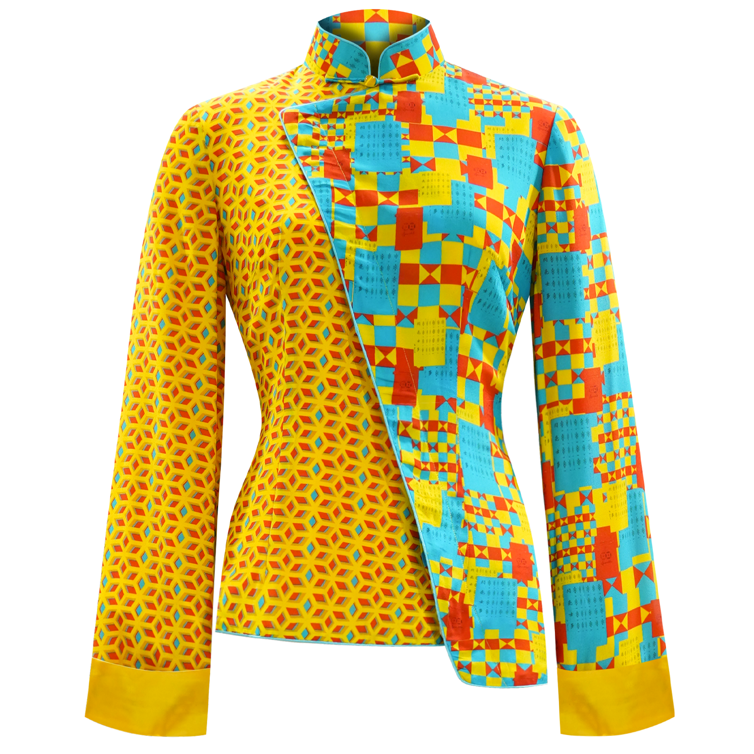 SPARKLE by KAREN CHAN x ICHO【GALVINISED IRON】100% Silk Mini Tang Jacke ...