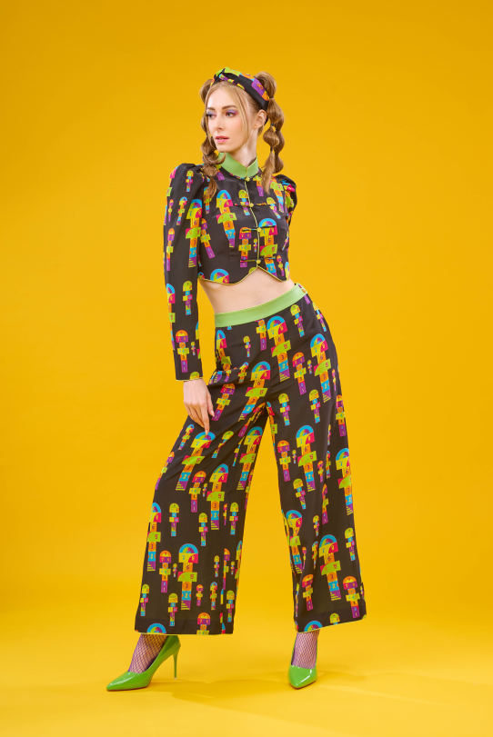 【HOPSCOTCH】100% Silk Cheongsam Set (Long Sleeve) (我們的快樂年代) (跳飛機) - 摩登長 ...