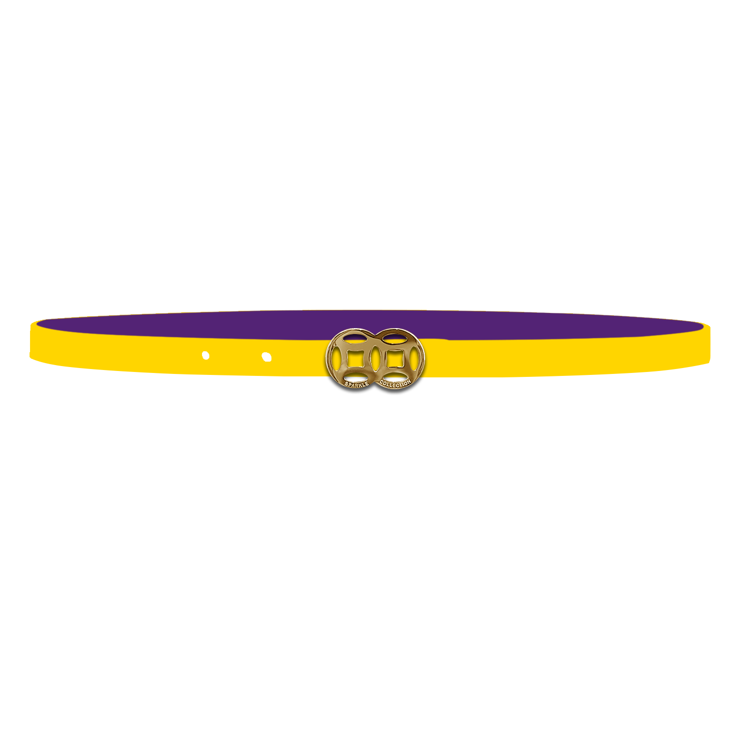 【PROSPERITY COINS】Leather Belt -Dewberry & Yellow - 皮帶 – SPARKLE COLLECTION