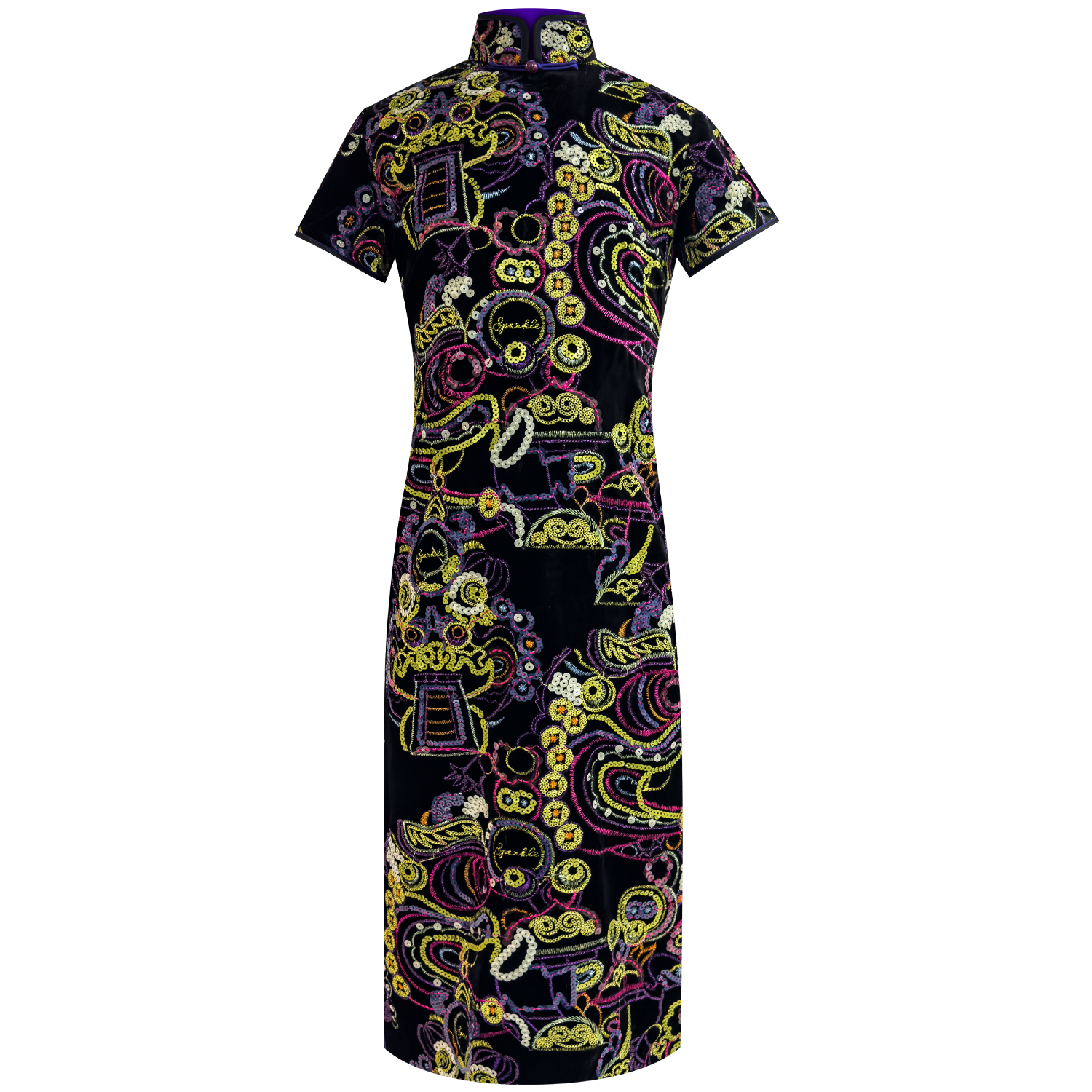 SPARKLE by KAREN CHAN x ICHO【CHINESE UNICORN】Velvet Cheongsam-Junior ...