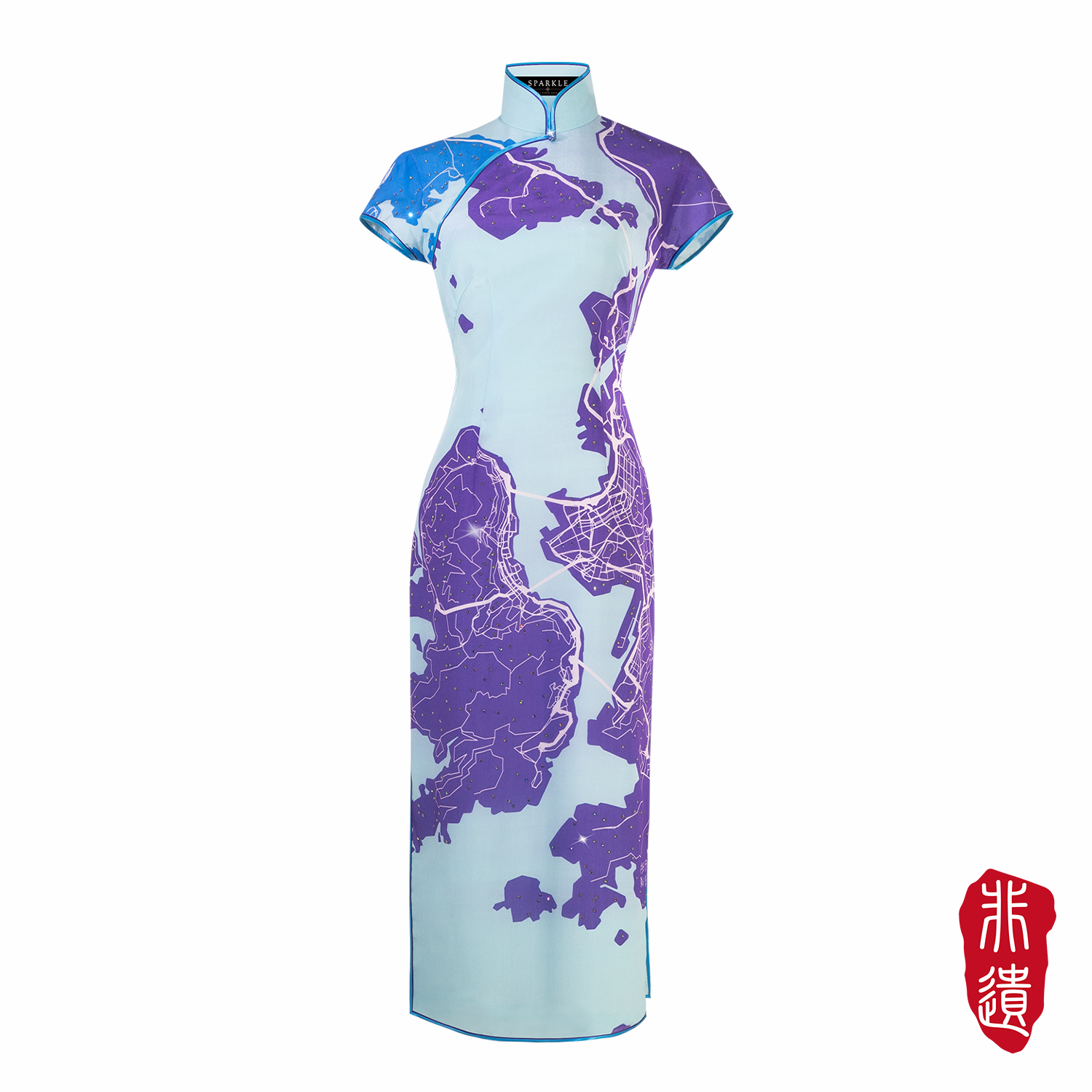 【MAP OF HK】Masterpiece Collection Haute Couture 100% Silk Cheongsam (C ...