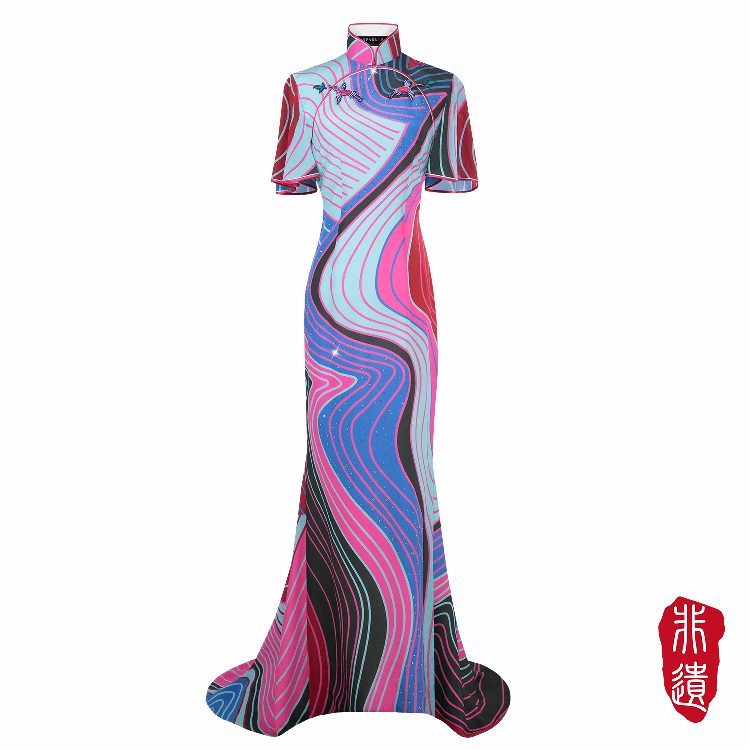 【CONTOUR HK】Masterpiece Collection Haute Couture 100% Silk Cheongsam ...